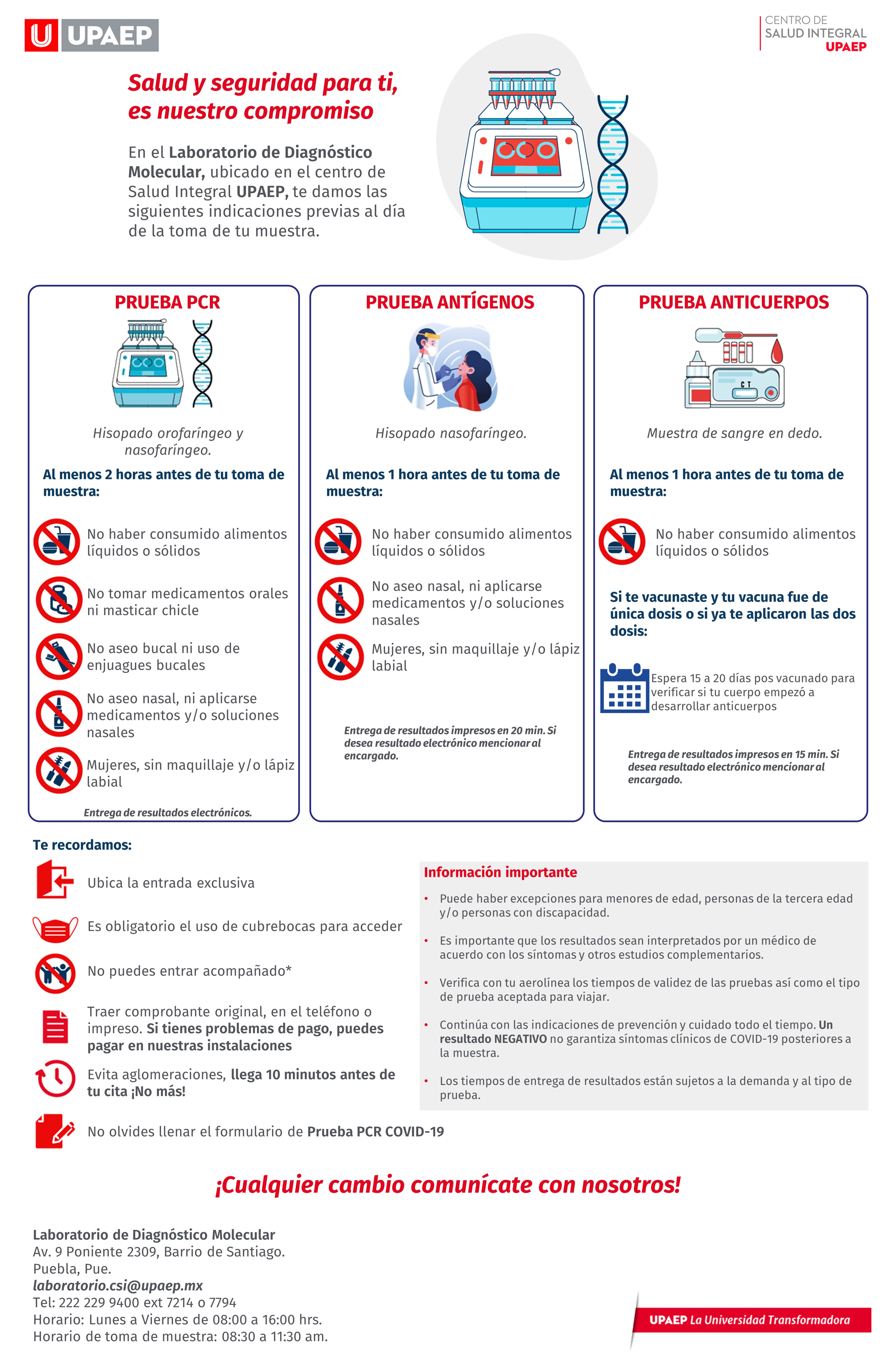 UPAEP | UPAEP | LABORATORIO DIAGNÓSTICO MOLECULAR